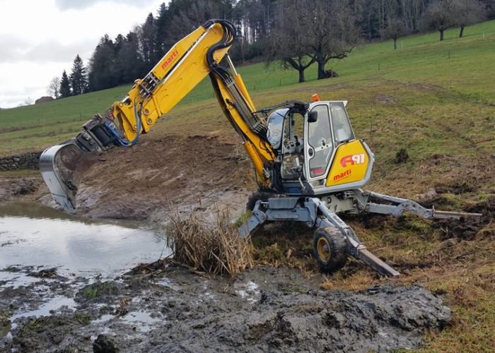 Bachverbau / Renaturierung – marti schreitbagger