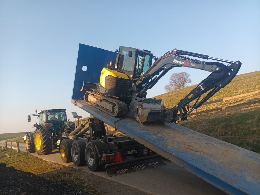 Raupenbagger Menzi 65sa – marti schreitbagger